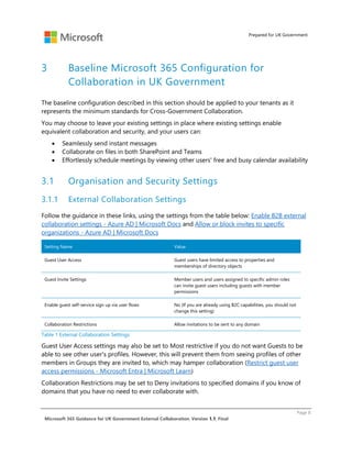 Microsoft 365 Collaboration Blueprint for UK Government - Technical ...