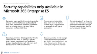 Microsoft 365 eEnterprise E5 Overview | PDF