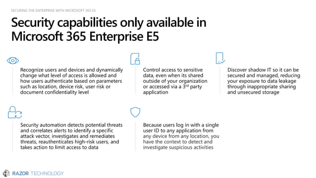 Microsoft 365 eEnterprise E5 Overview | PDF | Cloud Computing | Internet