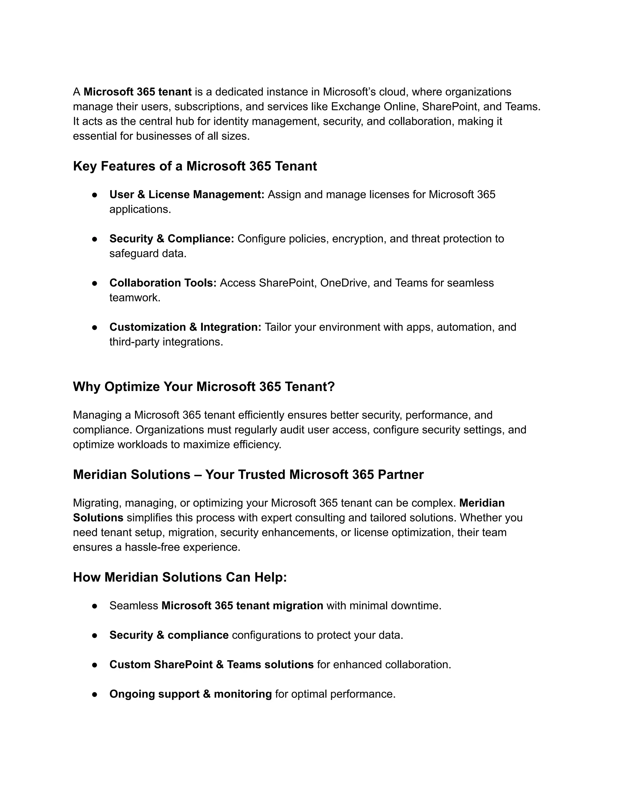 Microsoft 365 Tenant – Everything You Need to Know | PDF