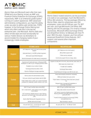 Microsoft365 Vs Atomic Data White Paper | PDF | Cloud Computing | Internet