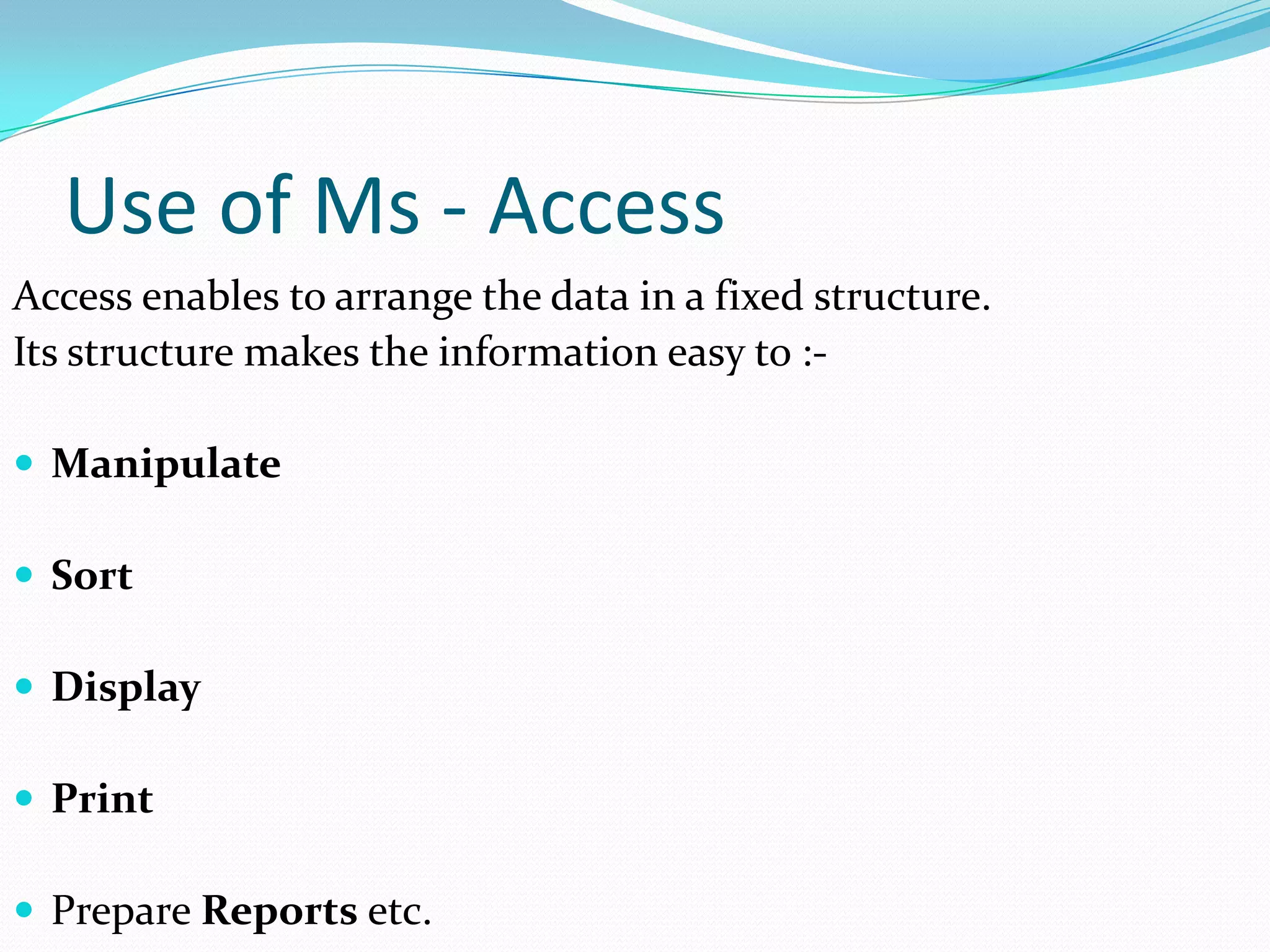 Microsoft access | PPTX
