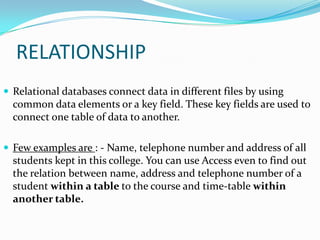 Microsoft access | PPTX