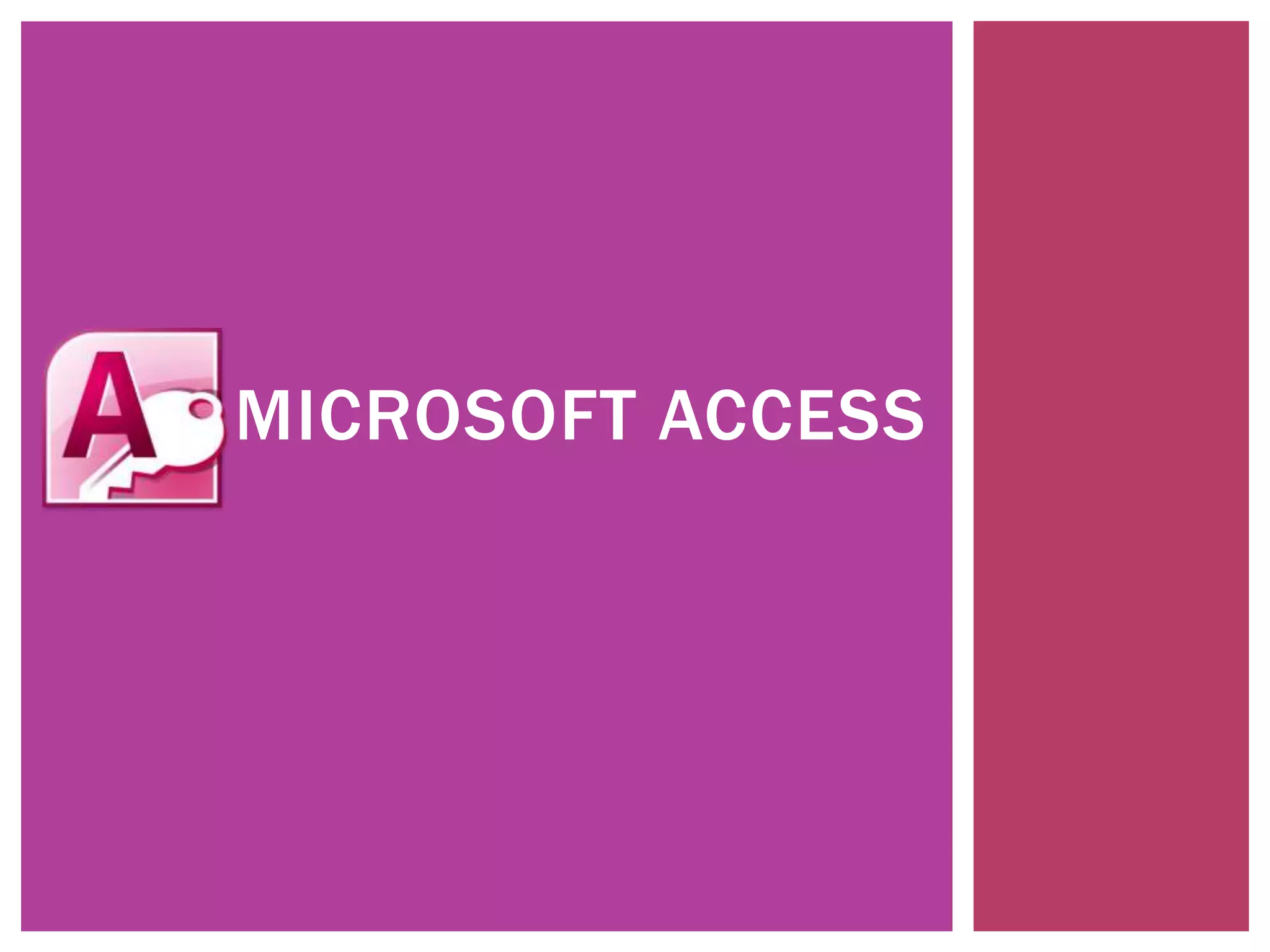 Microsoft Access | PPT