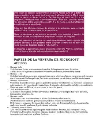 Microsoft access | DOCX