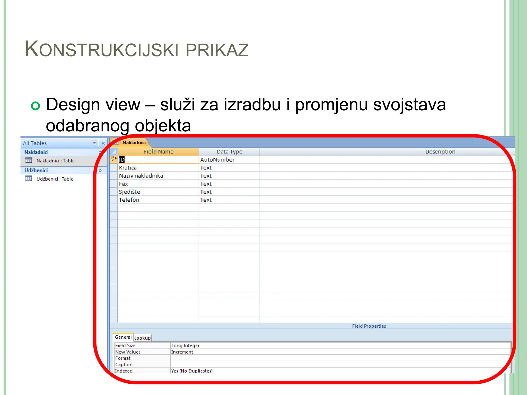 Microsoft Access - baze podataka osnovni elementi | PPT