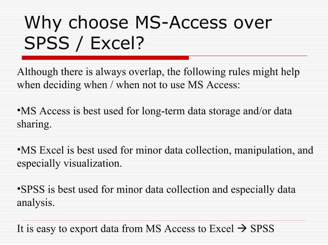 Microsoft access powerpoint final | PPT | Databases | Computer Software ...