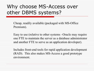 Microsoft access powerpoint final | PPT | Databases | Computer Software ...
