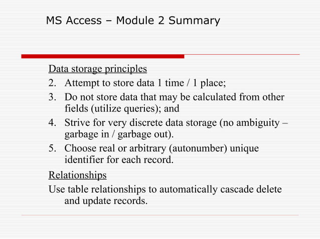 Microsoft access powerpoint final | PPT | Databases | Computer Software ...