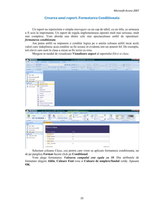 Microsoft access 2007 suport de curs | PDF