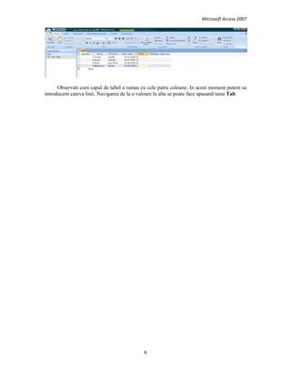 Microsoft access 2007 suport de curs | PDF