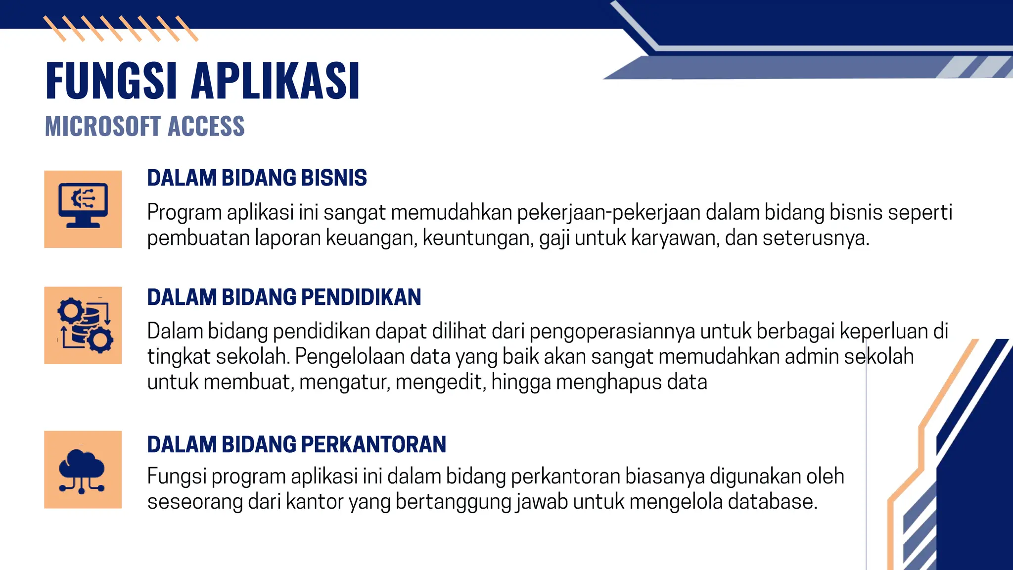 Pengetahuan Dasar Penggunaan MICROSOFT ACCESS | PPT