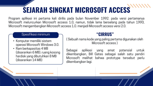 Pengetahuan Dasar Penggunaan MICROSOFT ACCESS | PPT