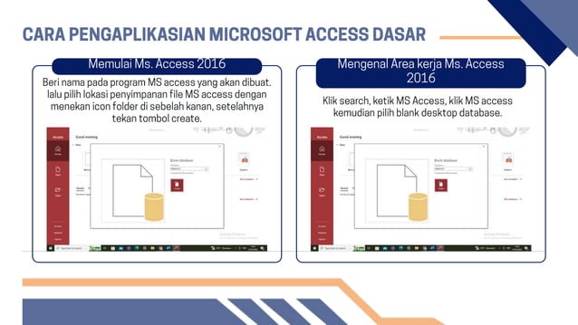 Pengetahuan Dasar Penggunaan MICROSOFT ACCESS | PPT