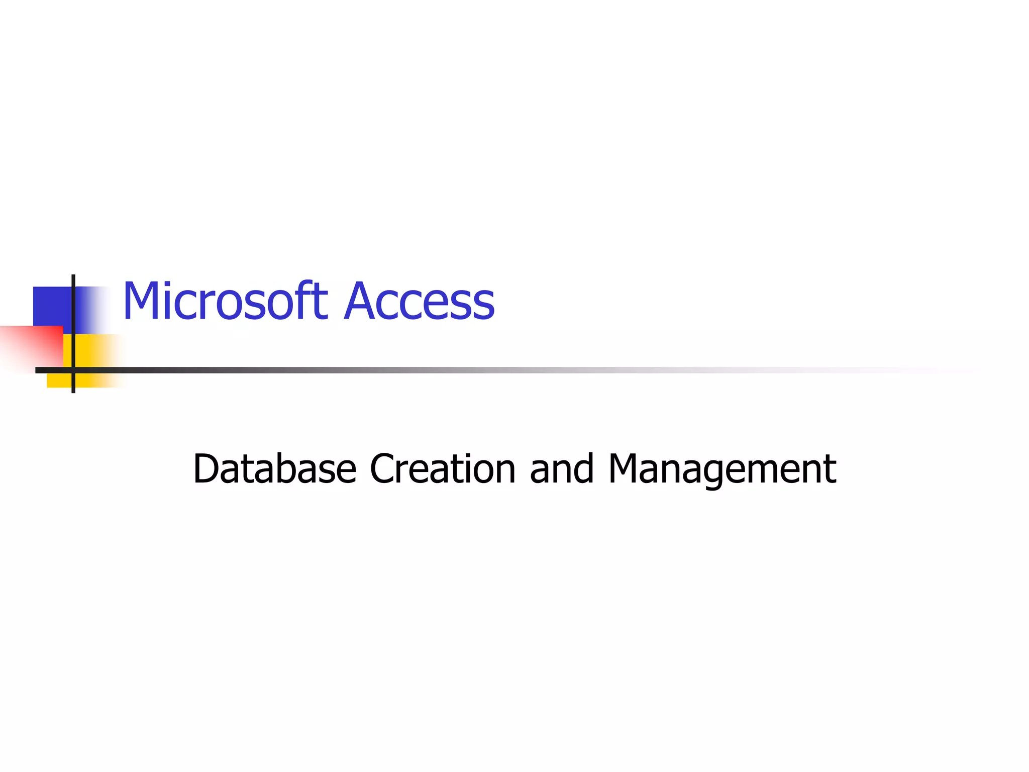 Microsoft Access ppt.ppt