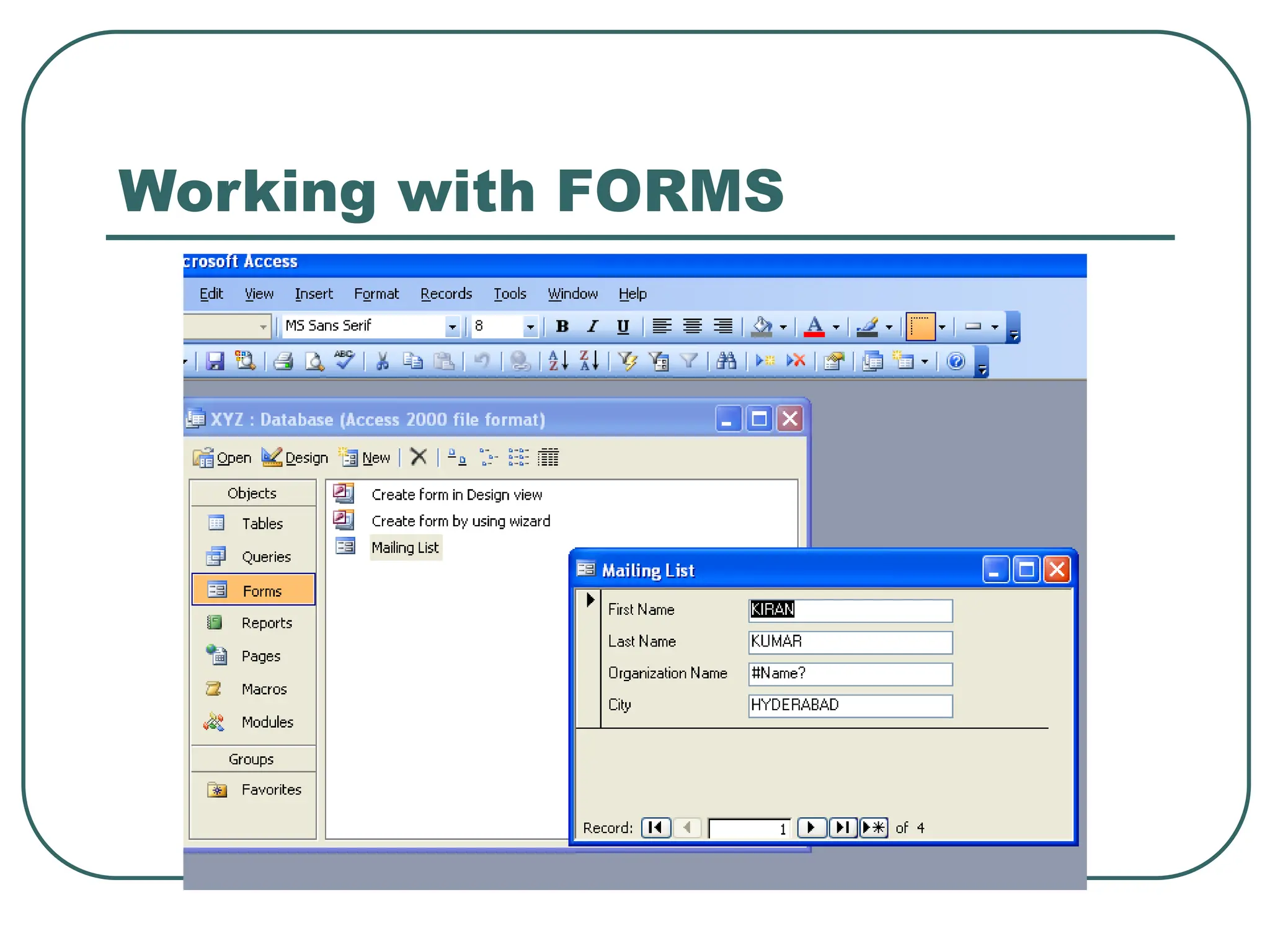 microsoft_access_working_with_forms_and_generating_reports__107.ppt | Databases | Computer ...