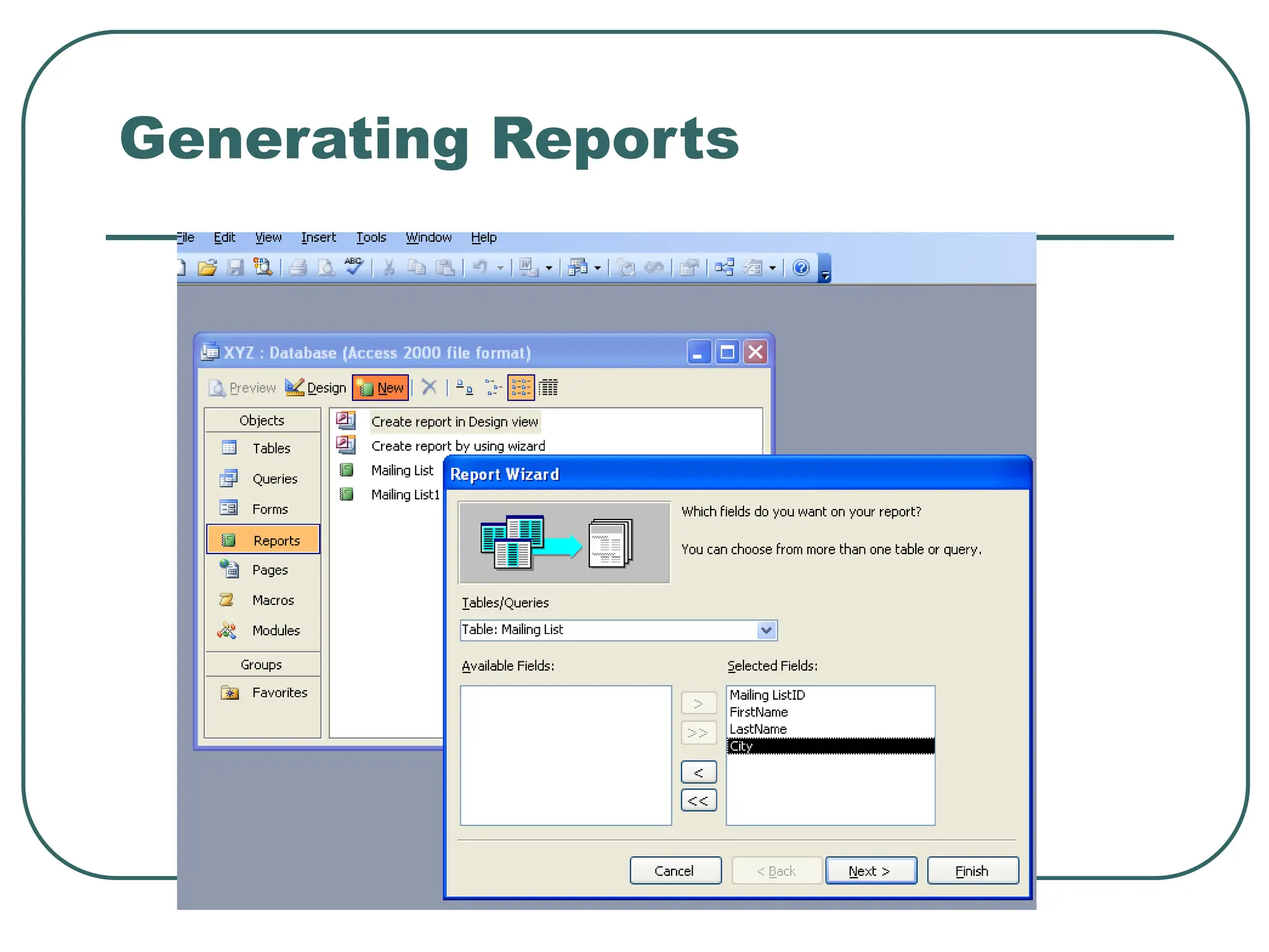 microsoft_access_working_with_forms_and_generating_reports__107.ppt | Databases | Computer ...