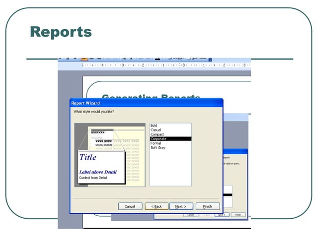 microsoft_access_working_with_forms_and_generating_reports__107.ppt | Databases | Computer ...