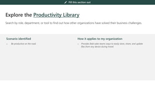 Microsoft adoption guide workbook | PPT