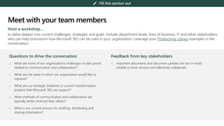 Microsoft adoption guide workbook | PPT