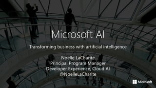 Microsoft AI Overview: Cognitive Services | PPTX