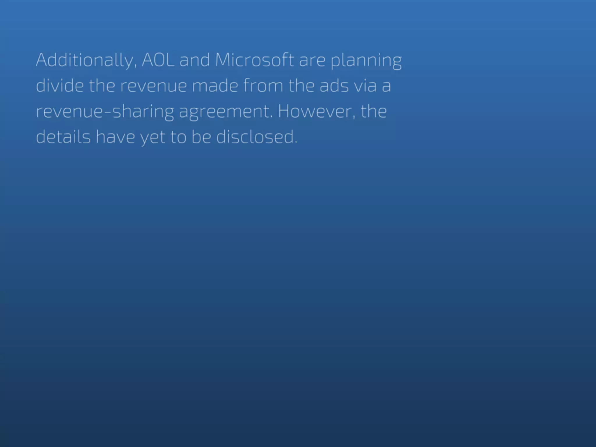 Microsoft and aol reach agreement | PDF
