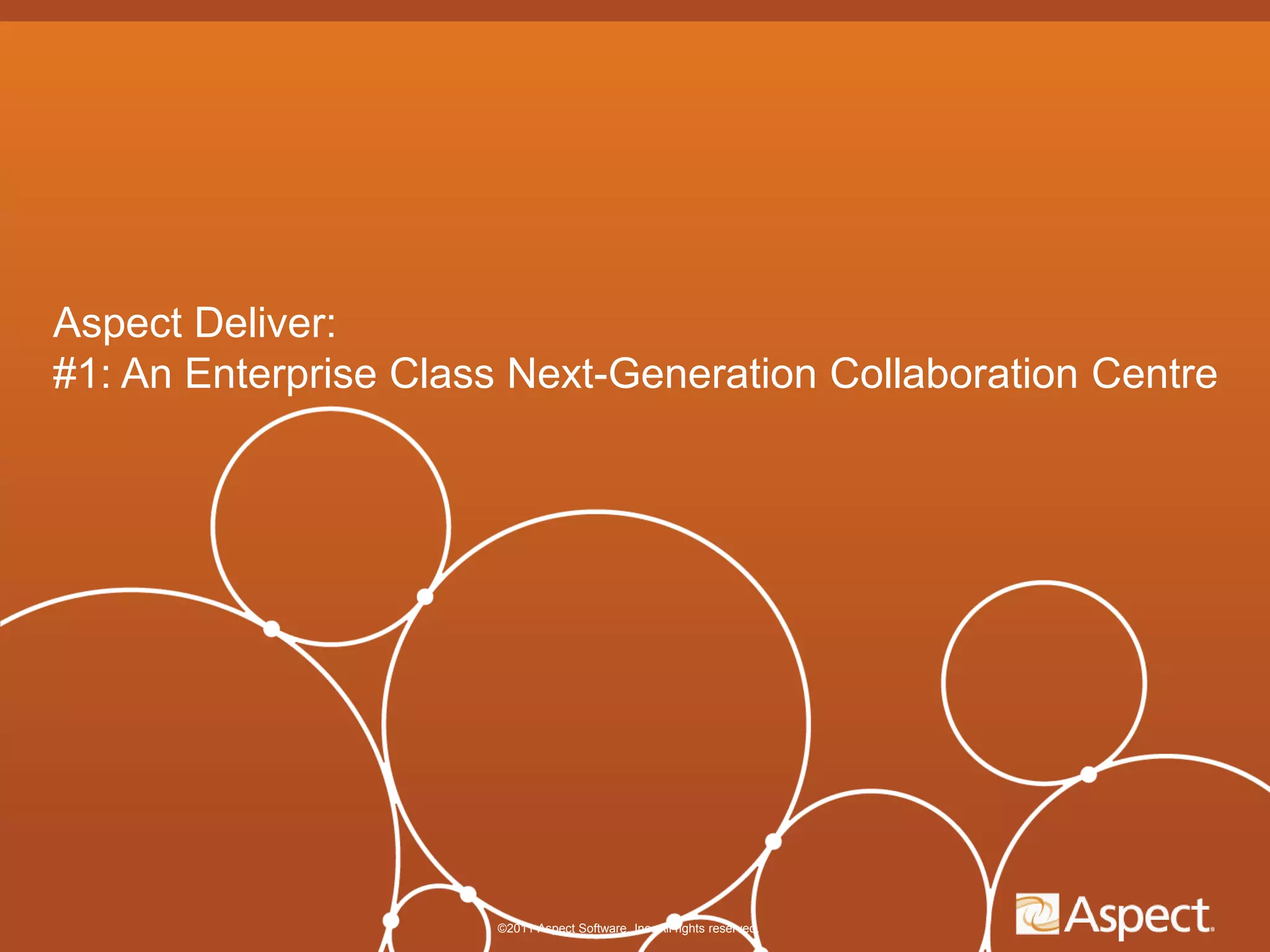 Microsoft and aspect, transforming customer contact management | PPTX