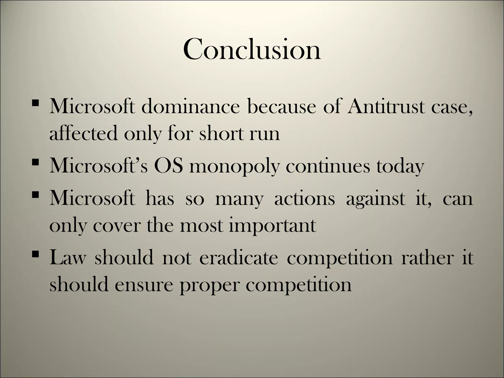 Microsoft antitrust case | PPT