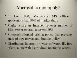 Microsoft antitrust case | PPT