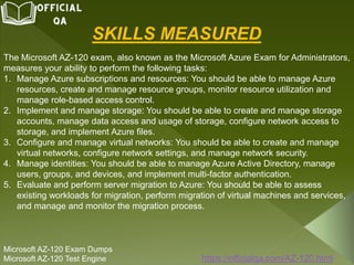 Microsoft AZ-120 by Officialqa | PPT