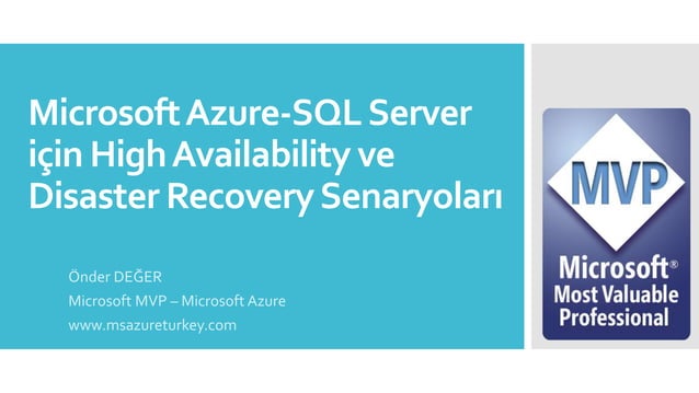 Microsoft Azure Sql Server HADR | PPT