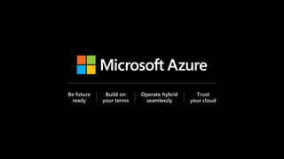 Microsoft Azure - the worlds computer | PPT