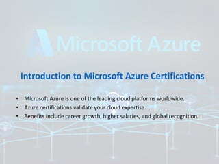 Microsoft Azure Certification Guide for Your Career Growth | PPT