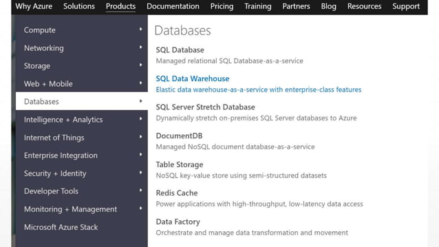Microsoft azure database offerings | PPT