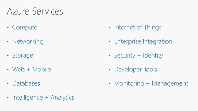 Introduction to Microsoft Cloud Computing using Azure | PPTX