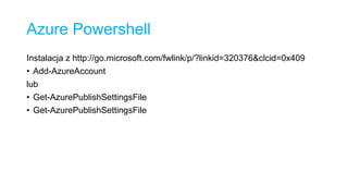 Microsoft Azure dla IT Pro | PPTX