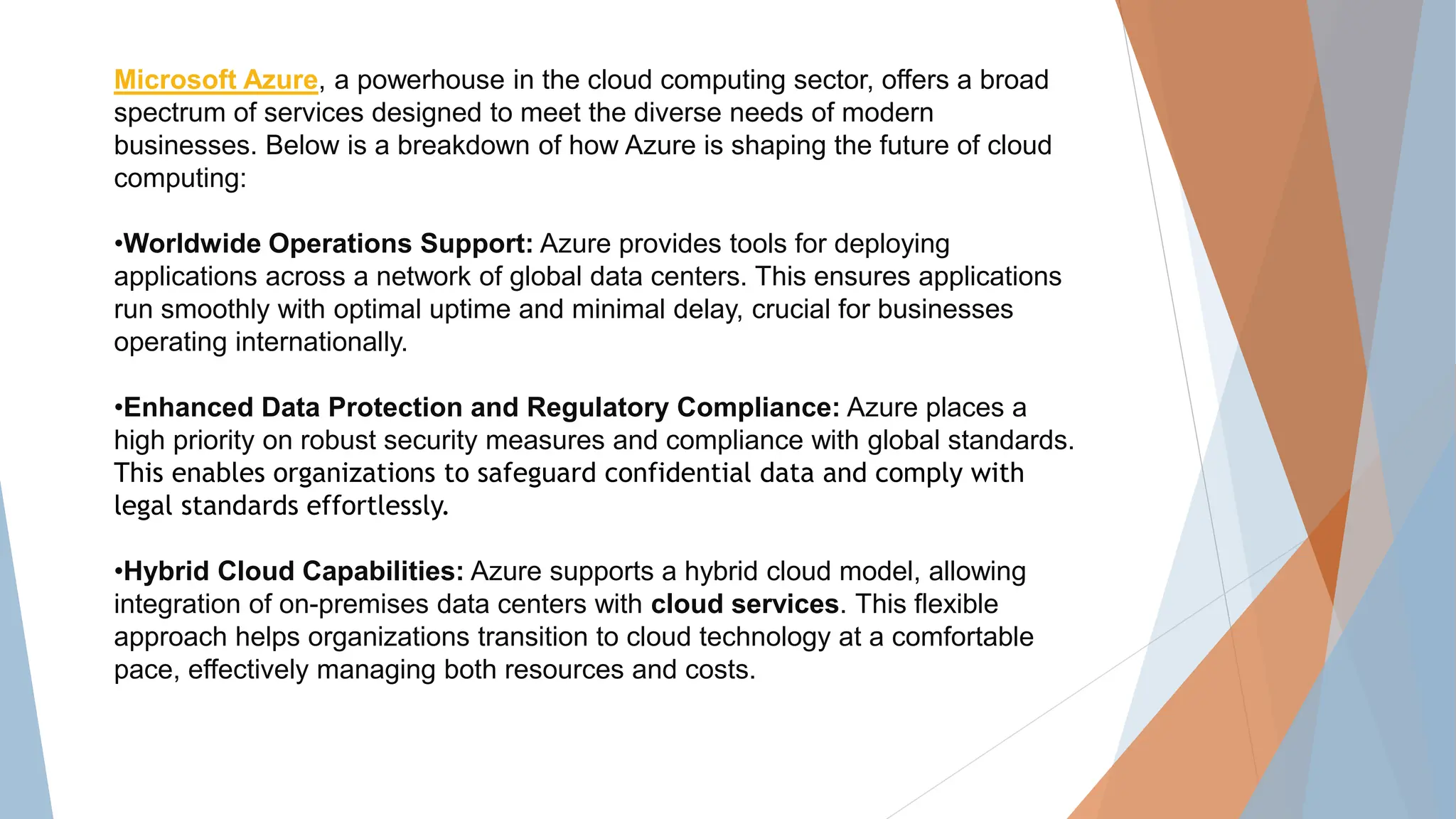 Microsoft Azure Explained: Unveiling the Cloud Computing Marvel | PDF ...