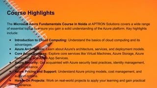 Microsoft Azure Fundamentals Course in Noida.pptx