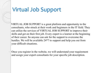 Microsoft azure job support ppt | PPTX