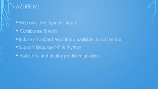 Microsoft azure machine learning | PPT