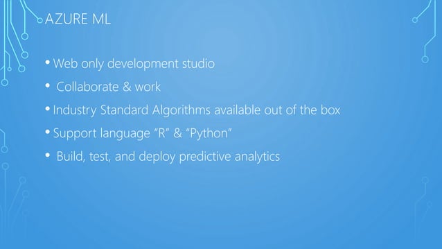 Microsoft azure machine learning | PPT