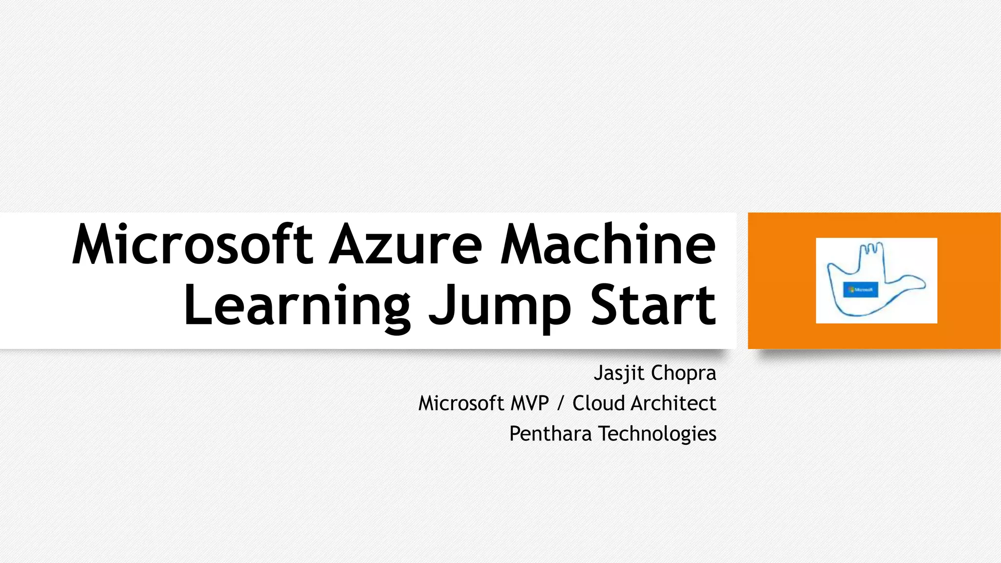 Microsoft azure machine learning jump start | PPTX | Automotive Industry | Industries