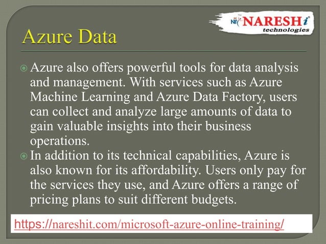 Microsoft Azure Online Training | PPTX