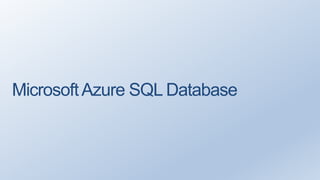 Microsoft Azure Platform-as-a-Service (PaaS) | PPTX