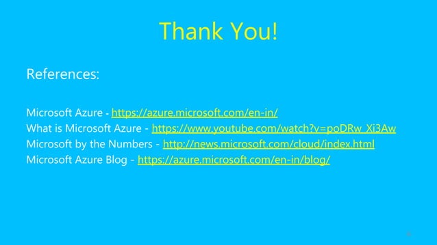 Microsoft Azure cloud services | PPTX | Cloud Computing | Internet