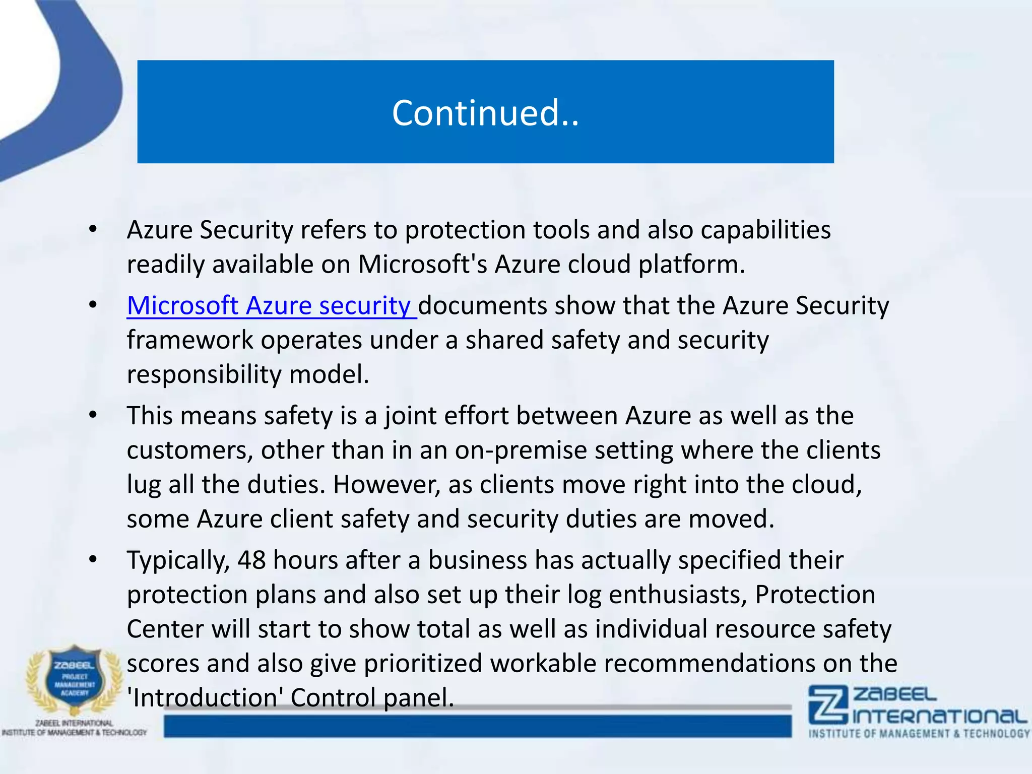 What is Microsoft Azure Security?-Microsoft Azure security | PPT