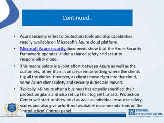 What is Microsoft Azure Security?-Microsoft Azure security | PPT
