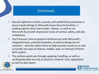 Importance of Azure infrastructure?-Microsoft Azure security infrastructure | PPT
