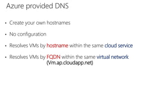 Microsoft Azure Virtual Networks | PPTX