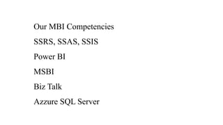 SSIS Business Intelligence | PPT